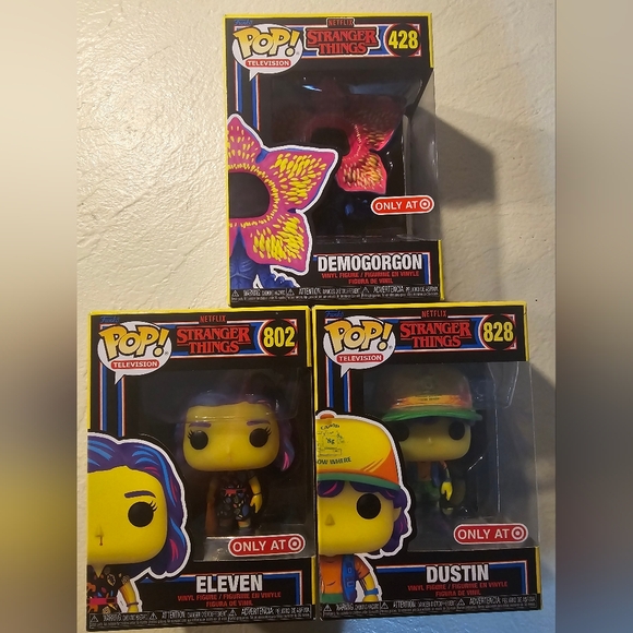 Funko | Other | Funko Pop Stranger Things Set Of 3 Eleven Dustin ...